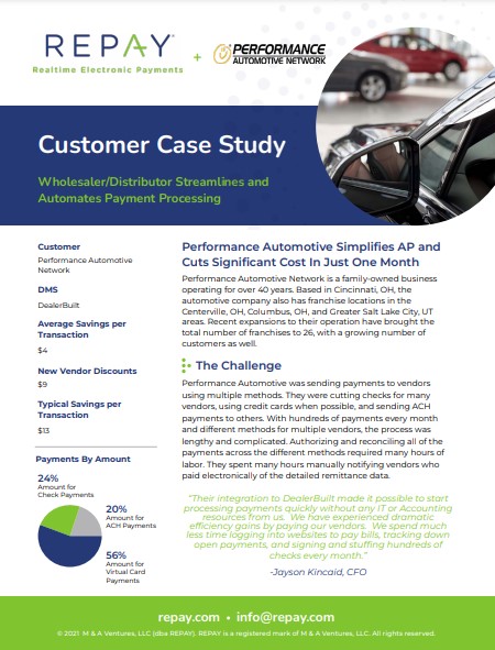 Performance Automotive Network AP Case Study